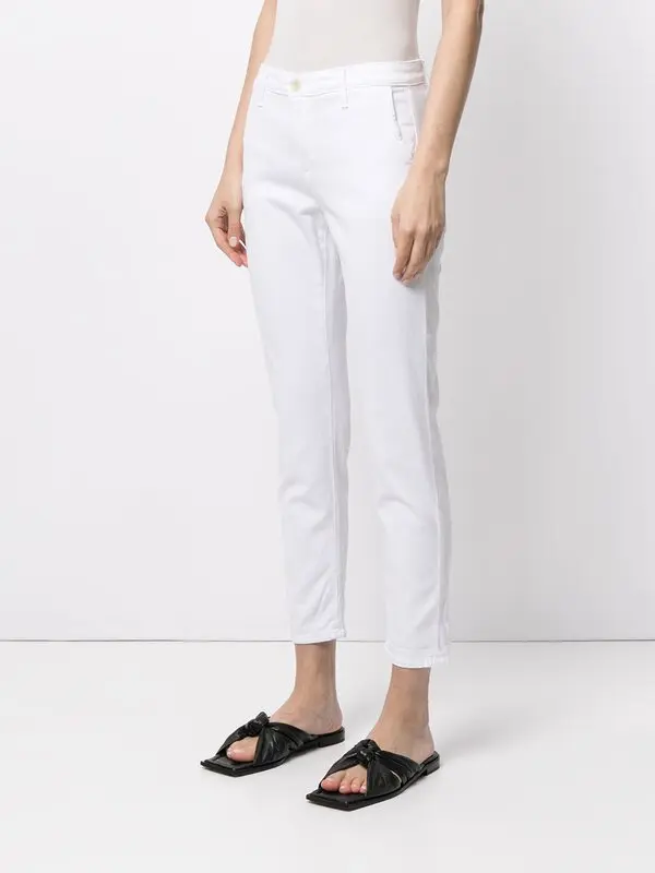 Ag Caden Cropped Pants - White