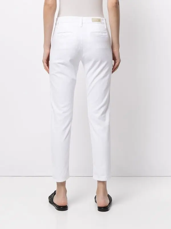 Ag Caden Cropped Pants - White