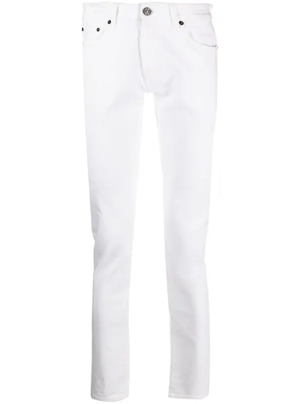 PT TORINO Slim-fit Five-pocket Jeans - White