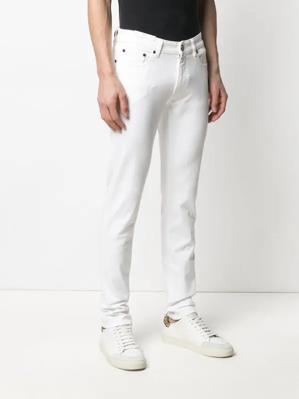 PT TORINO Slim-fit Five-pocket Jeans - White