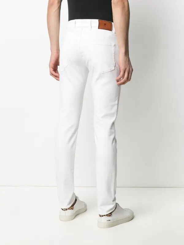 PT TORINO Slim-fit Five-pocket Jeans - White