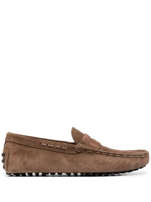 TOD'S Suede Penny Loafers