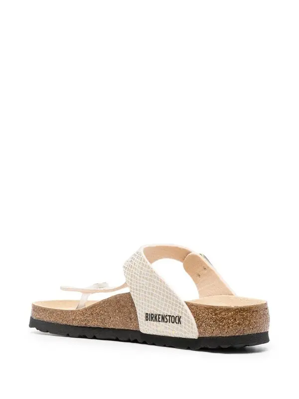 BIRKENSTOCK Gizeh Mf Snakeskin-print Flip-flops