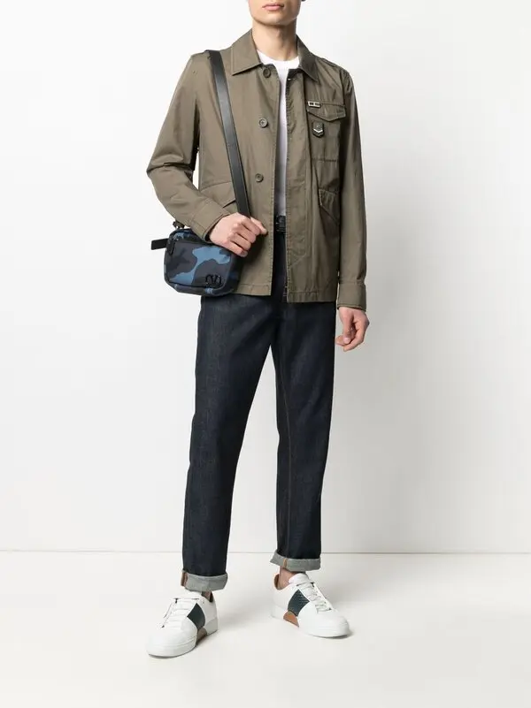 Herno Military Jacket With Patch Detail