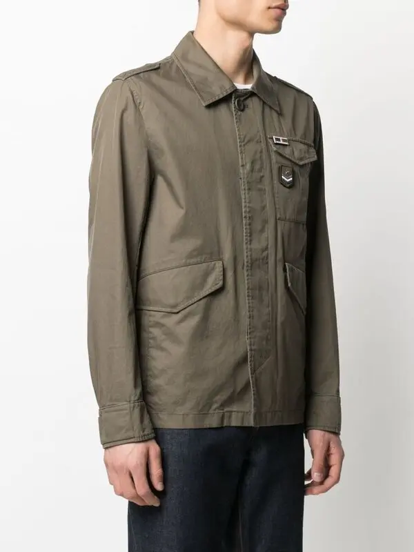 Herno Military Jacket With Patch Detail