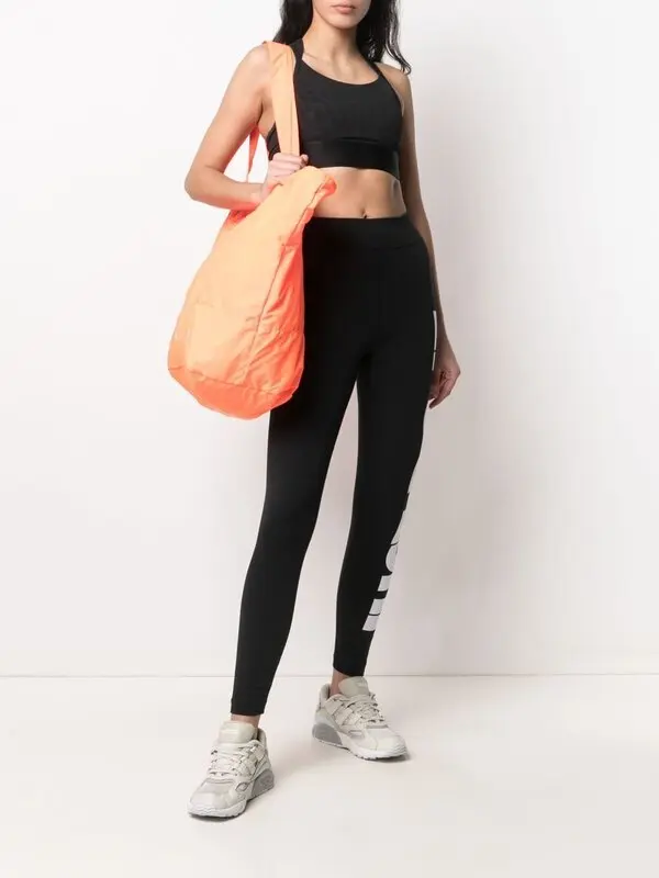 Nike High-rise Slogan Leggings - Black