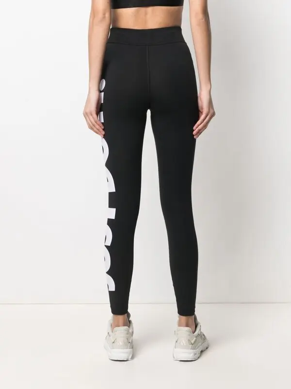Nike High-rise Slogan Leggings - Black