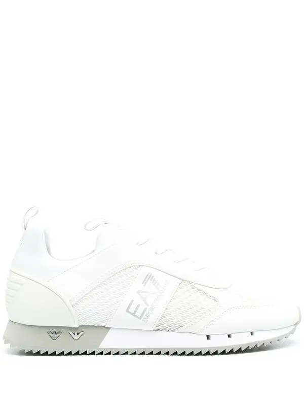 EA7 Logo Low-top Sneakers - White