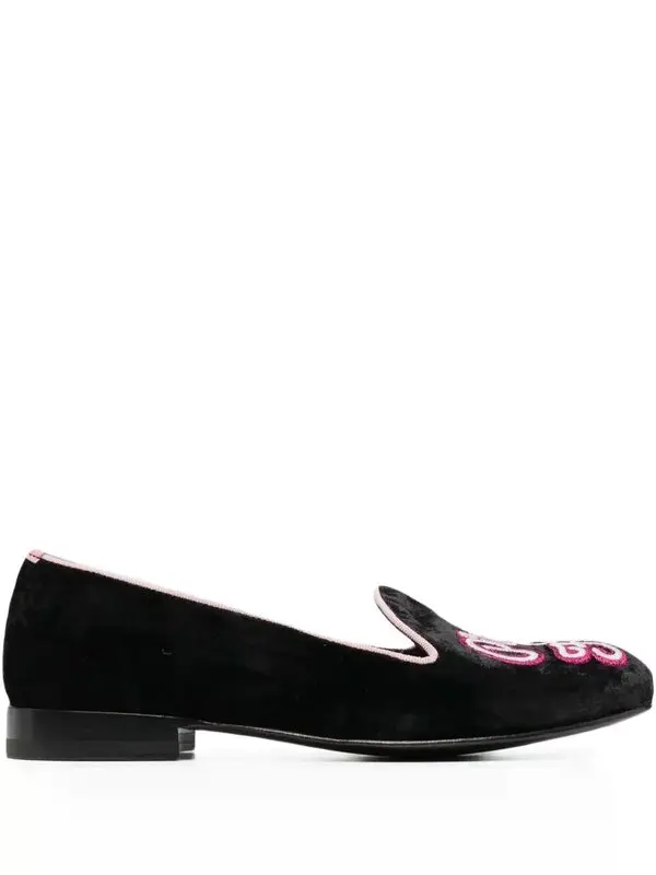 SCAROSSO X Brian Atwood Lady Nolita Slippers - Black