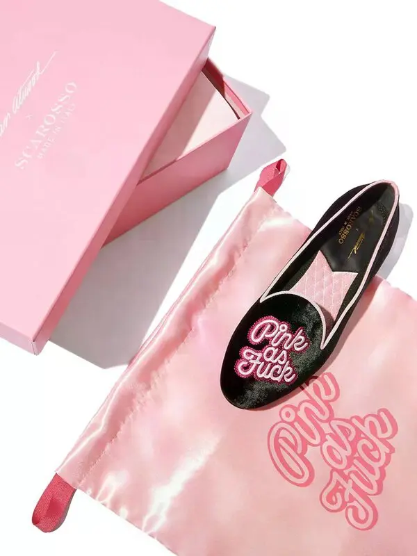 SCAROSSO X Brian Atwood Lady Nolita Slippers - Black