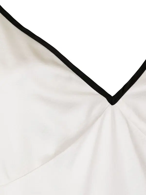 FLEUR DU MAL Silk Camisole Top - White