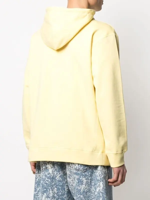 Opening Ceremony Warped Logo-print Cotton Hoodie - Yellow