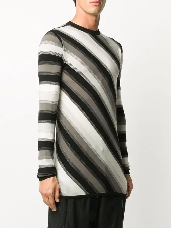 Rick Owens Diagonal Stripe Sweater