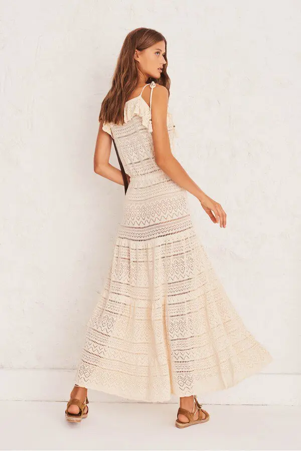 ba&sh crochet dress Crochet dress Pearle | natural... | ba&sh