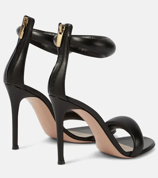 GIANVITO ROSSI Bijoux 105 Leather Sandals - Black