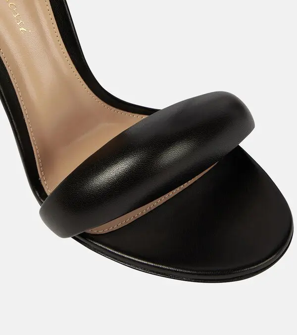 GIANVITO ROSSI Bijoux 105 Leather Sandals - Black