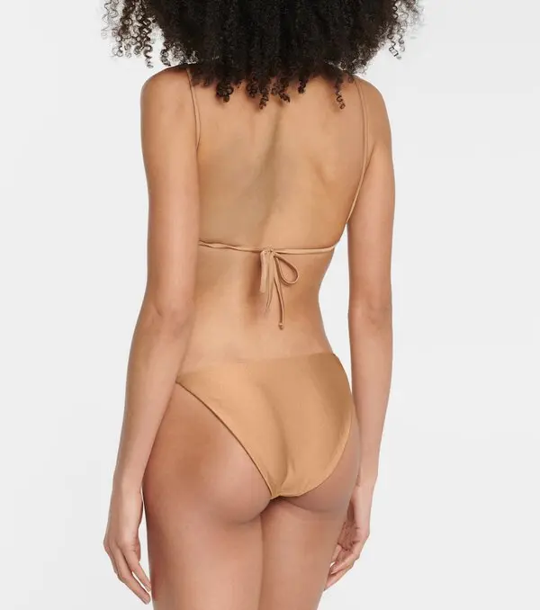 Jade Swim Bare Minimum Bikini Bottom - Gold