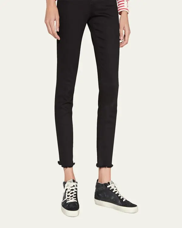 GOLDEN GOOSE Mid Star Glitter Wing-tip Sneakers