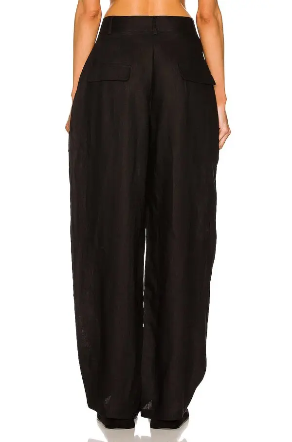 AEXAE Linen Trousers - Black