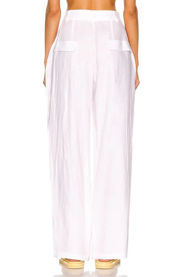 AEXAE Linen Trousers - White