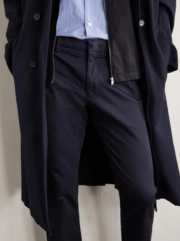 Nn07 Theo Stretch Organic Cotton-twill Chinos - Blue