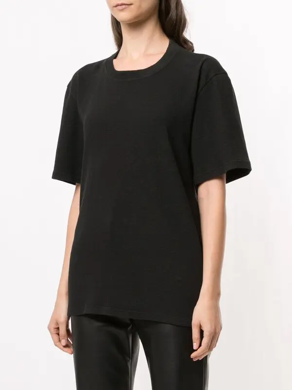 Proenza Schouler Overdyed Eco Core Jersey T-shirt - Black