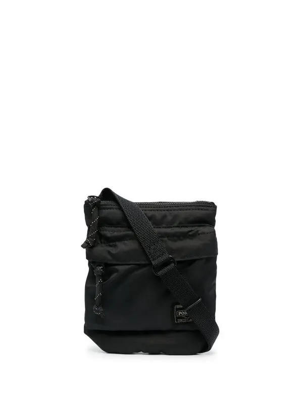 PORTER-YOSHIDA & CO Logo-patch Messenger Bag - Black
