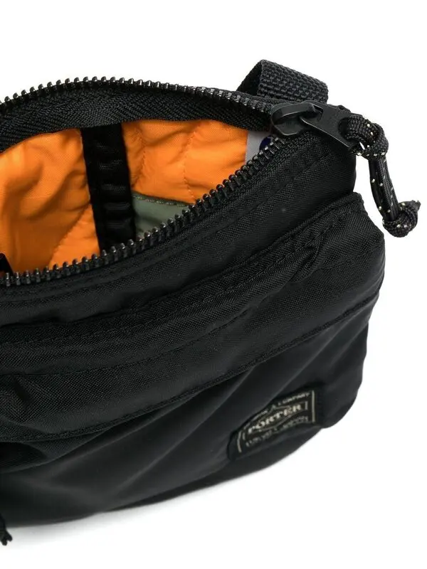 PORTER-YOSHIDA & CO Logo-patch Messenger Bag - Black