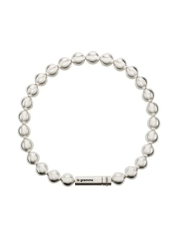 Le Gramme Le 47g Brushed Bead Bracelet
