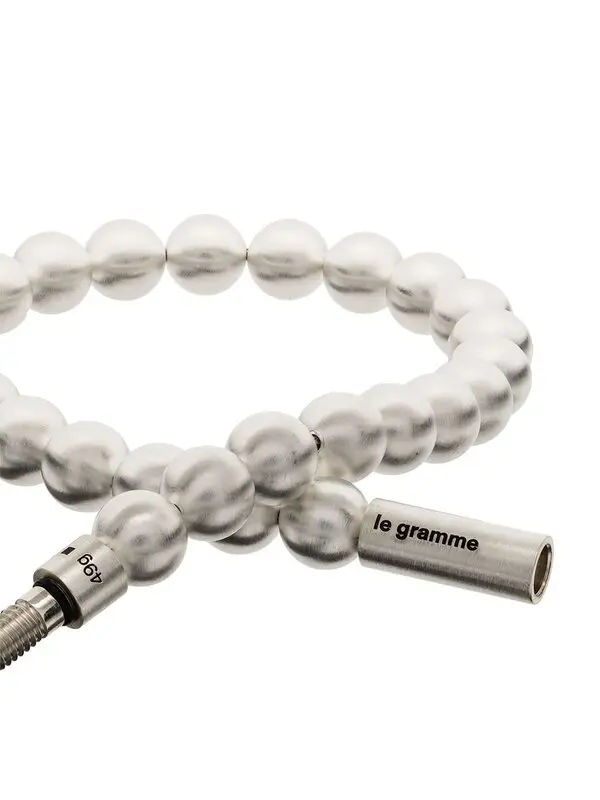 Le Gramme Le 47g Brushed Bead Bracelet