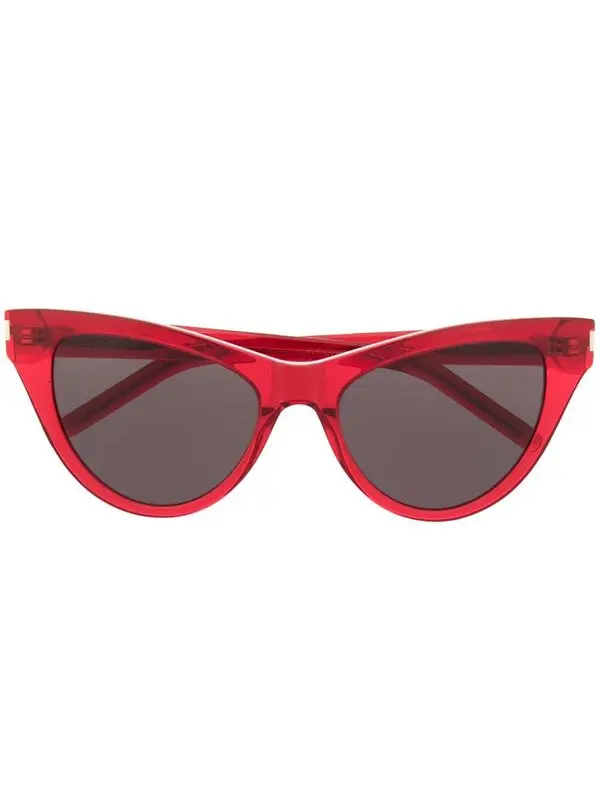Saint Laurent Cat-eye Frame Sunglasses - Red