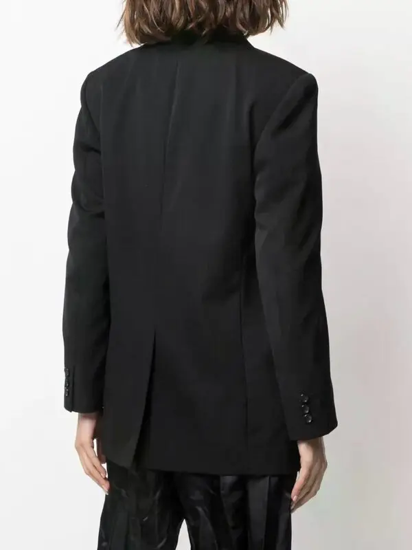 Comme Des Garçons Open-front Wool Blazer