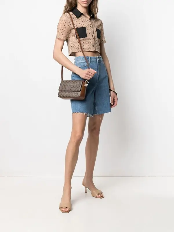 Dkny Monogram-print Cross Body Bag