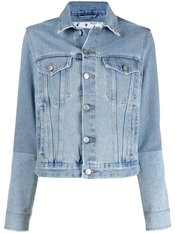 Off-White Button-up Denim Jacket - Blue