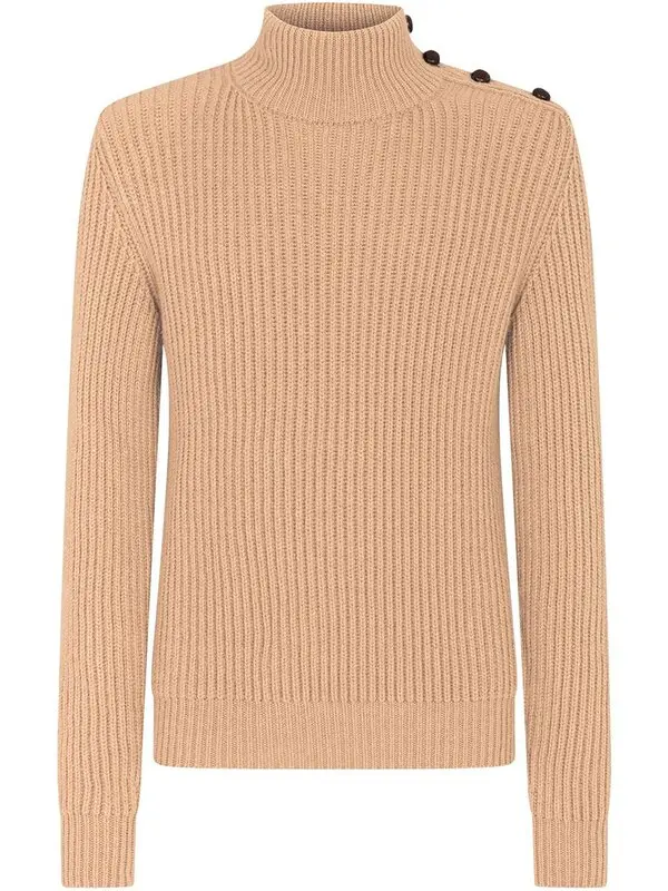 Dolce & Gabbana Rollneck Camel Hair Jumper