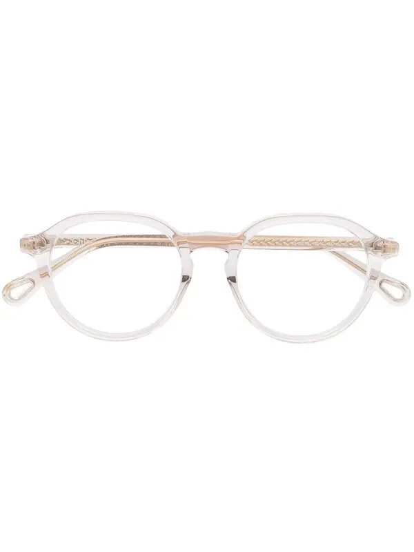 Chloé Round Frame Glasses - White