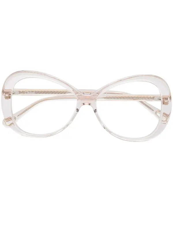 Chloé Butterfly Frame Glasses - White