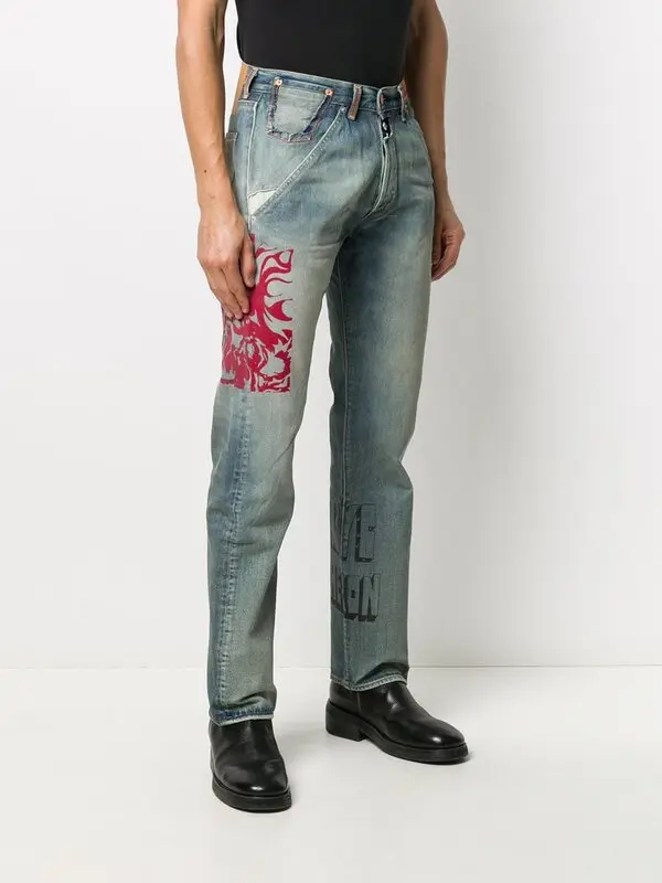 Heron Preston X Levi'S® 501 Concrete Jungle Jeans In Blue - 66