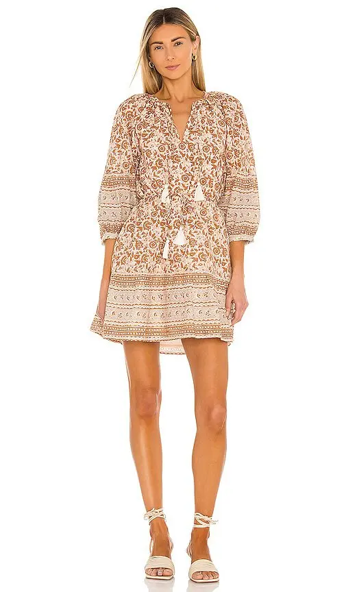CLEOBELLA Rosy Mini Dress In Neutral