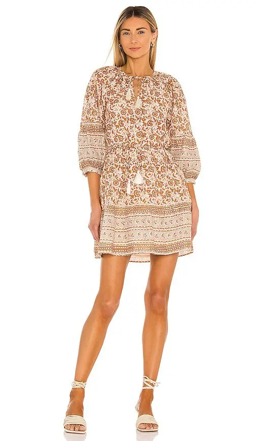 CLEOBELLA Rosy Mini Dress In Neutral