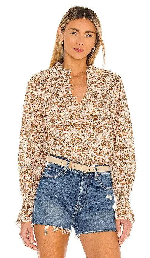 CLEOBELLA Reza Blouse In Neutral