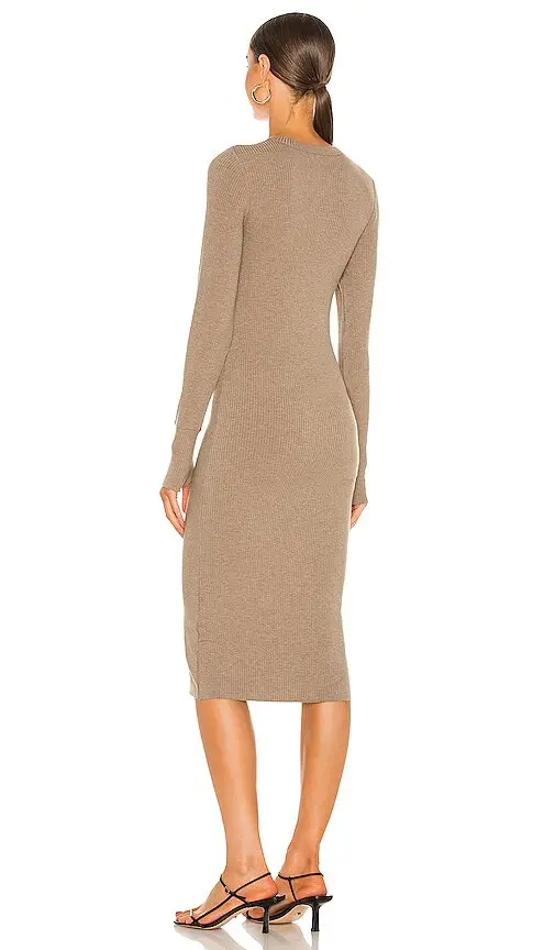 WSLY The Rivington Long Sleeve Dress In Brown