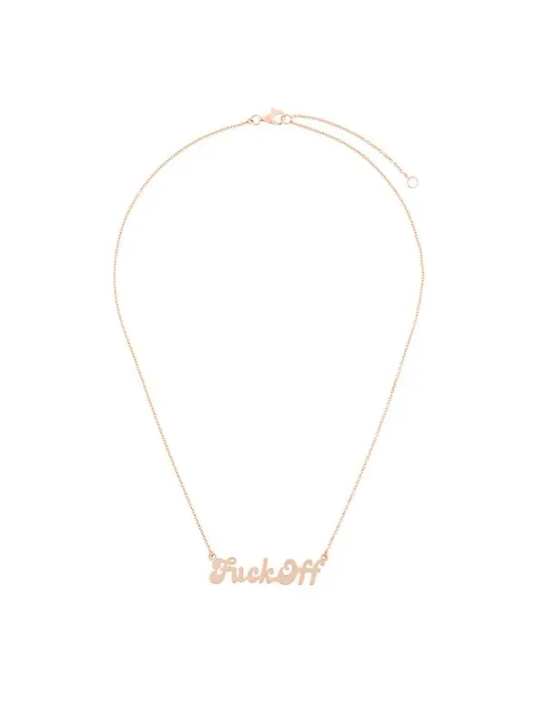 TRUE ROCKS F Necklace - Metallic