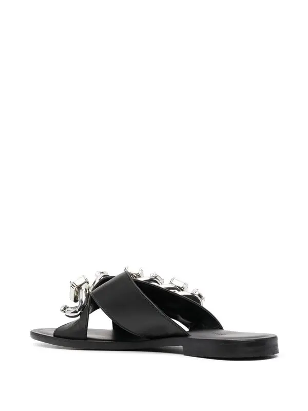 Philipp Plein Chunky Chain Detail Sandals