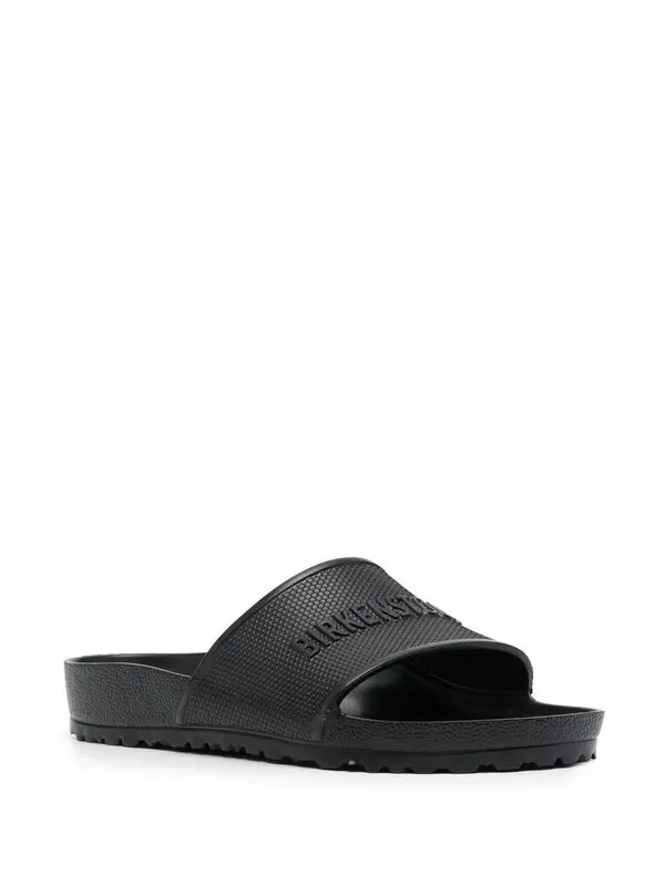 BIRKENSTOCK Barbados Embossed Logo Slides