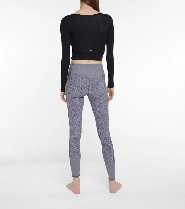 Alo Yoga Cover Knit Crop Top - Black