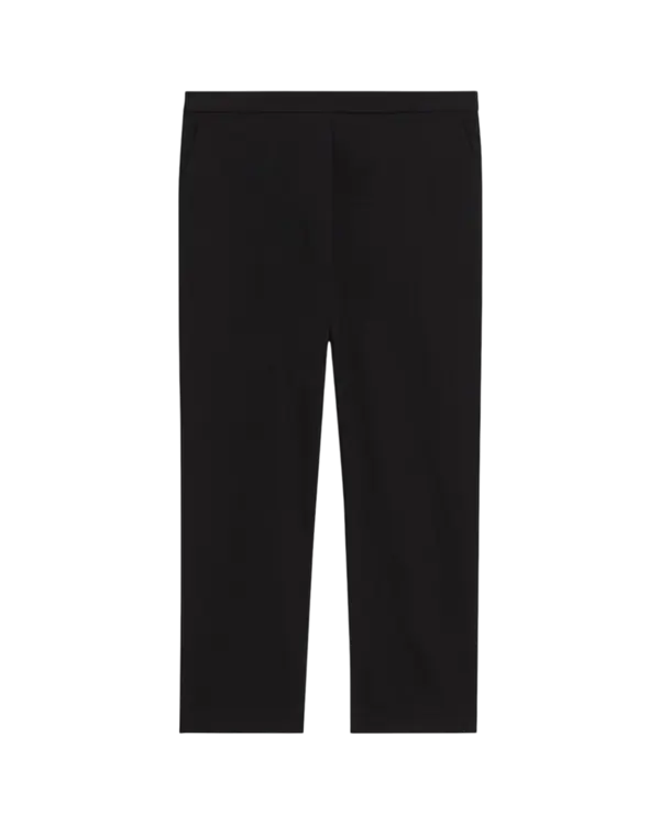 Theory Treeca Good Linen Ankle Pants - Black