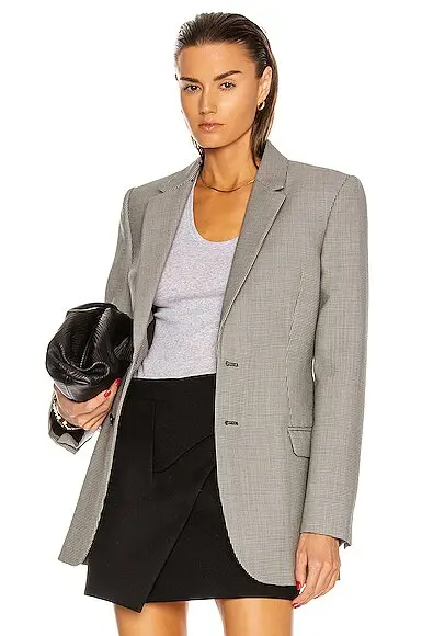 Wardrobe.NYC Contour Blazer In Black