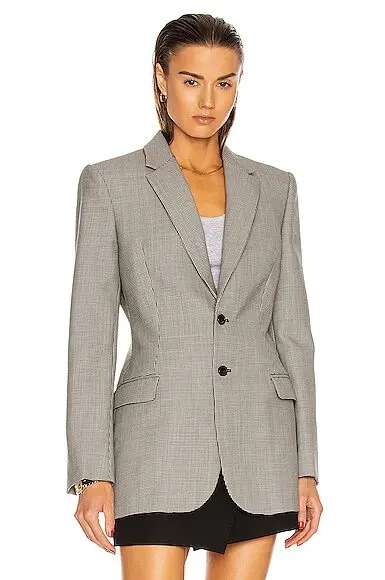 Wardrobe.NYC Contour Blazer In Black
