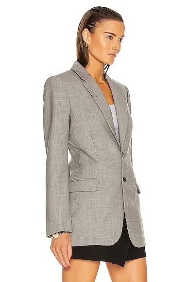 Wardrobe.NYC Contour Blazer In Black